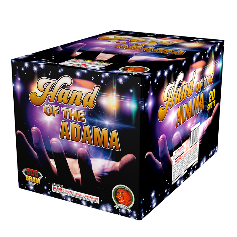 DFN6013 HAND OF THE ADAMA 20 SHOTS CAKE FIREWORKS, DOREMI FIREWORKS ...
