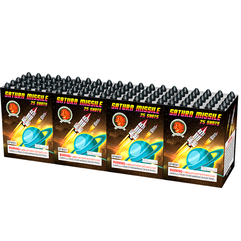 DFM001 25 SHOTS SATURN MISSILE FIREWORKS, FIREWORKS SUPPLIER, FIREWORKS ...