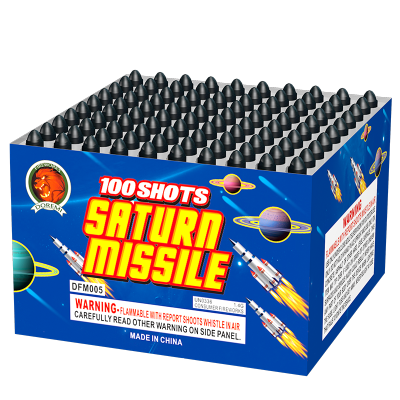 DFM005 100 SHOTS SATURN MISSILE FIREWORKS, SATURN MISSILES, FIREWORKS