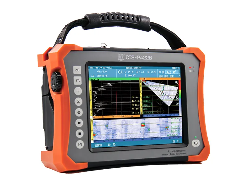 64-channel phased array ultrasonic flaw detector