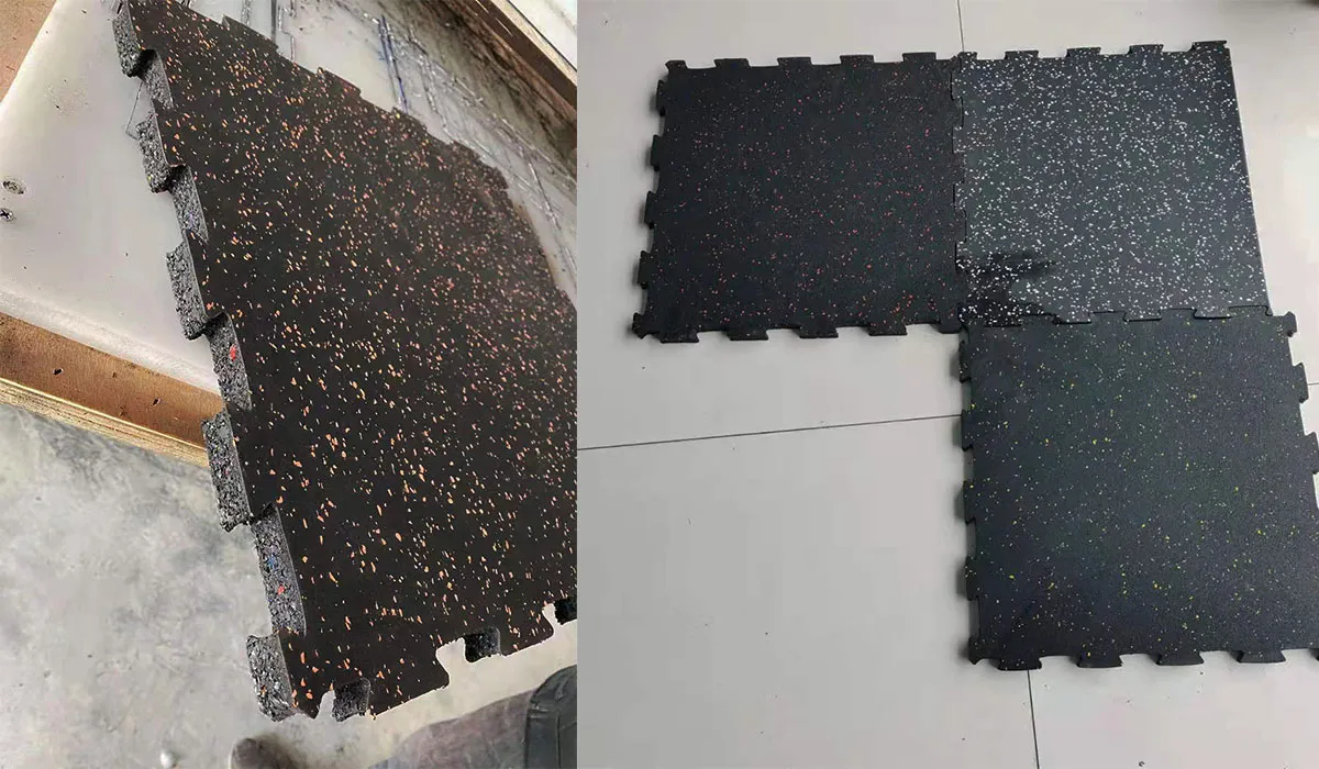 Interlocking rubber tiles from JM fitness