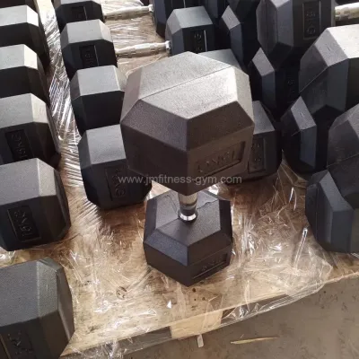 rubber hex dumbbell