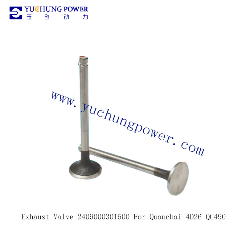 Exhaust Valve 2409000301500 For Quanchai 4D26 QC490