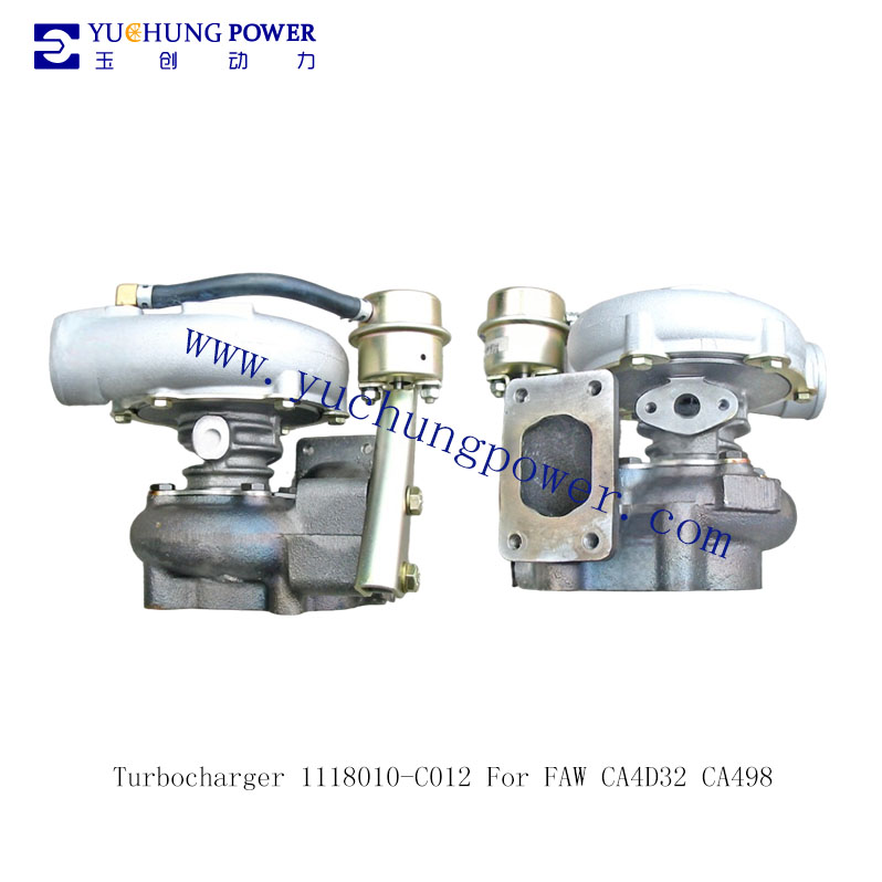 Turbocharger 1118010-C012 For FAW CA4D32 CA498