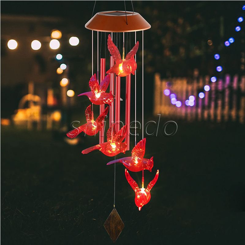 Red Bird Solar Wind Chime
