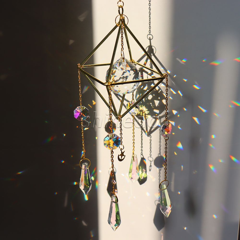 Sun Catchers with Crystals, Indoor Hanging Prism Crystals Suncatcher