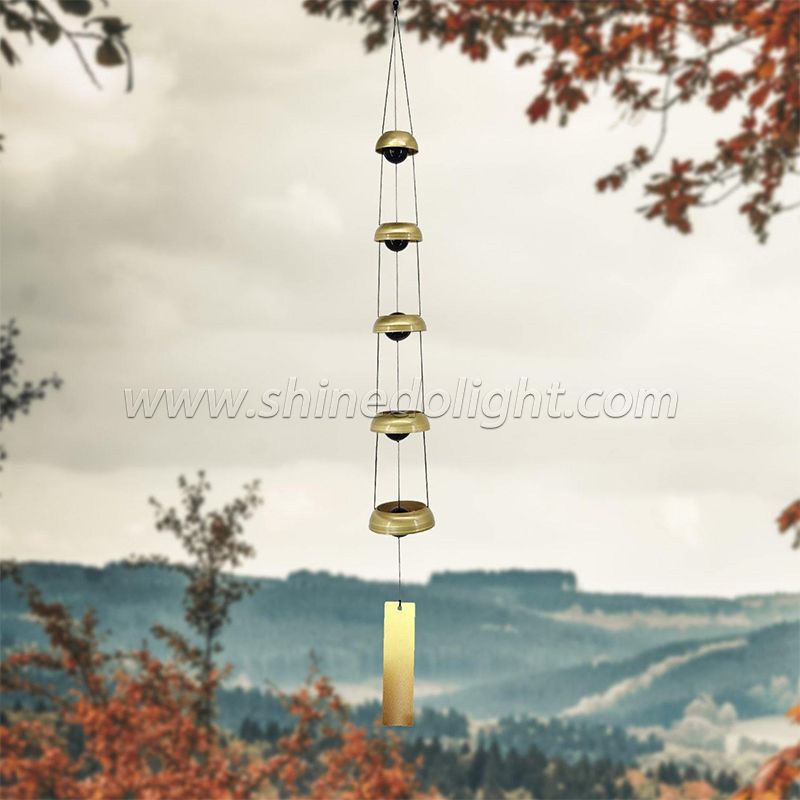 36" 5 Bells Copper/Gold Wind Bells