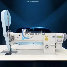 Industrial double needle sewing machine