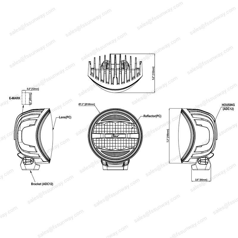 7 inch round LED driving light, led driving lights