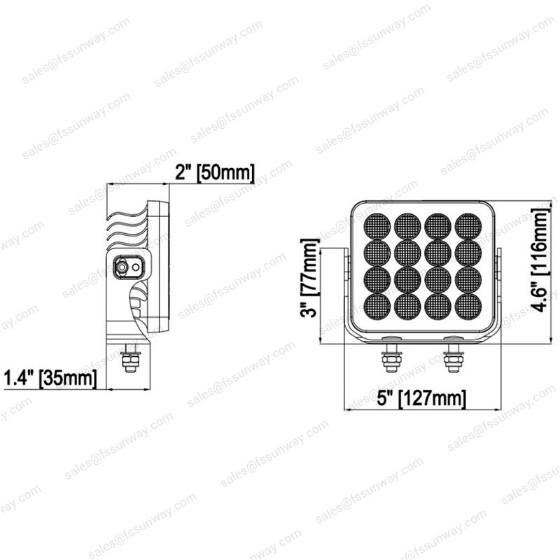square led work light