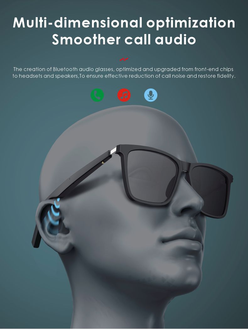 Intelligent Bluetooth Audio Driving Sunglasses