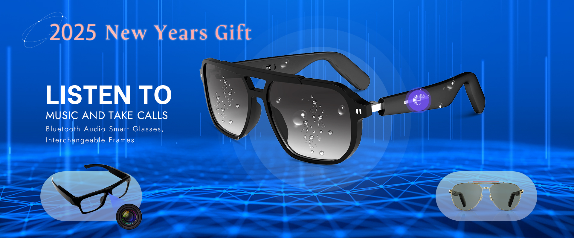 Bluetooth Audio Smart Glasses, Music Glasses Exporter