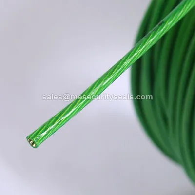 Use of plastic-coated wire rope