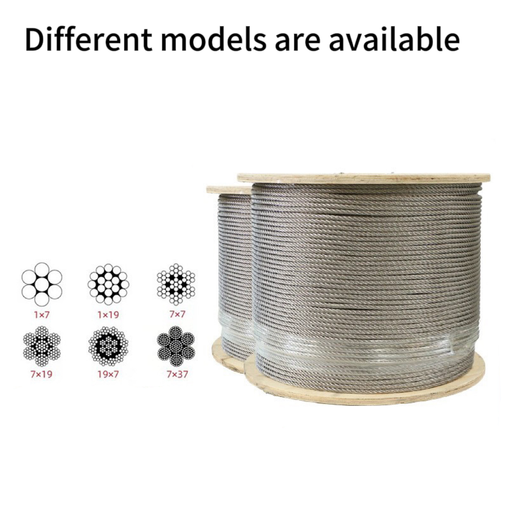 steel anti theft wire rope lifting wire rope stainless steel cable