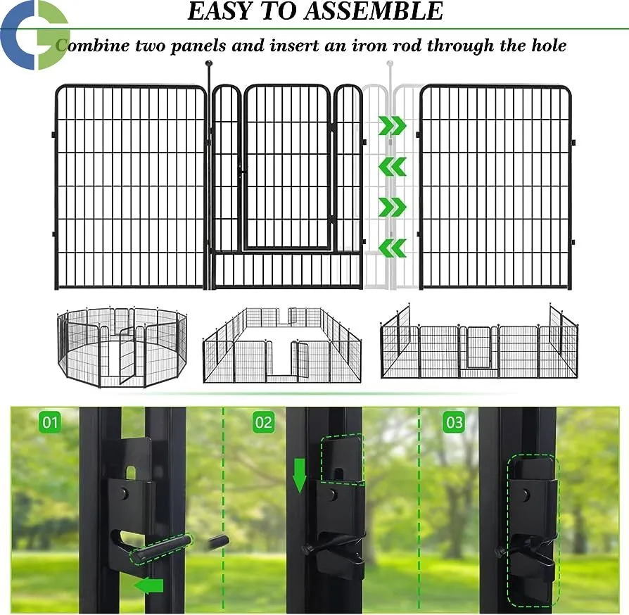 Dog fence, temporary fence