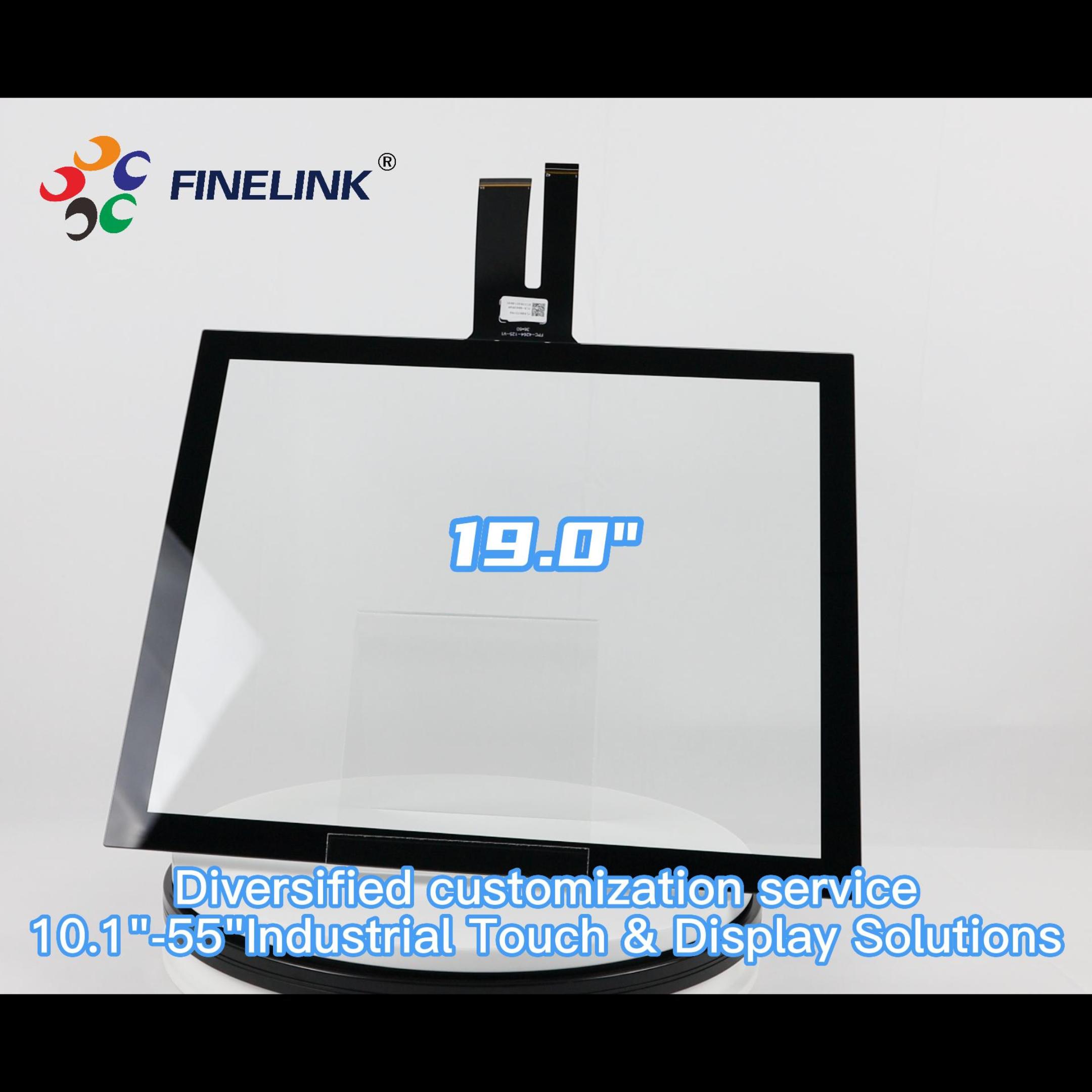 19 inch Square screen capacitive touch panel for industrial