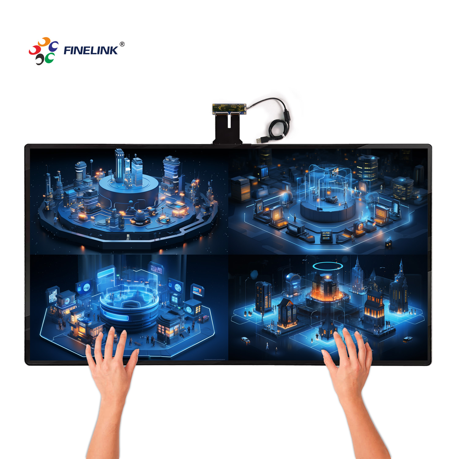 High Quality Capacitive Touch Panels 7-55 Inch Customizable Industrial ...