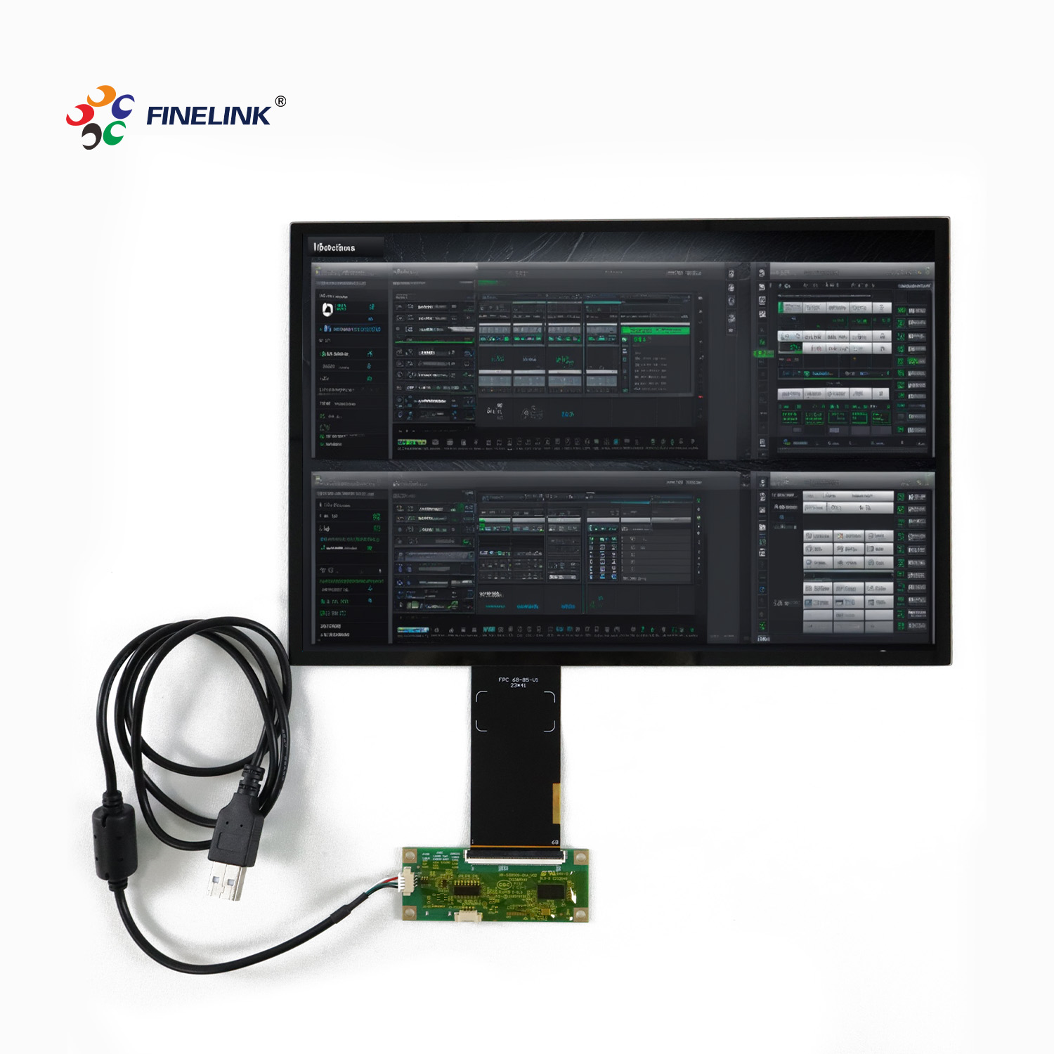 Customizable 7 10.1 14 17 23.8 32 43 Inch PCAP Capacitive Touch Screens ...