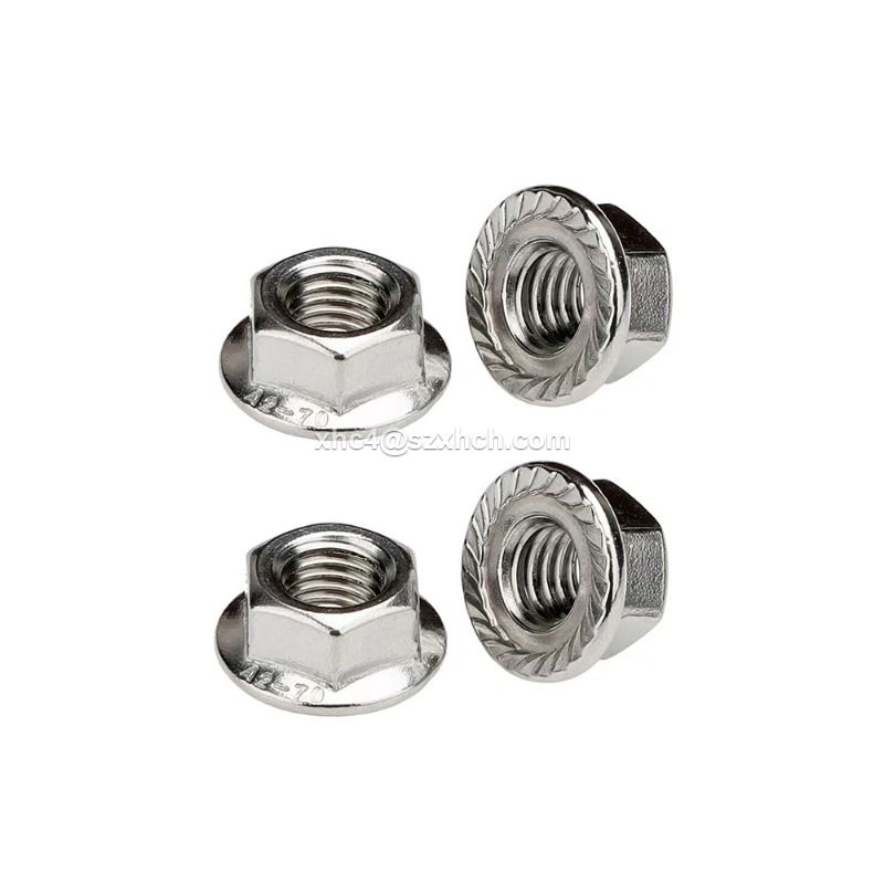 flange nuts, serrated flange nut, flange lock nut