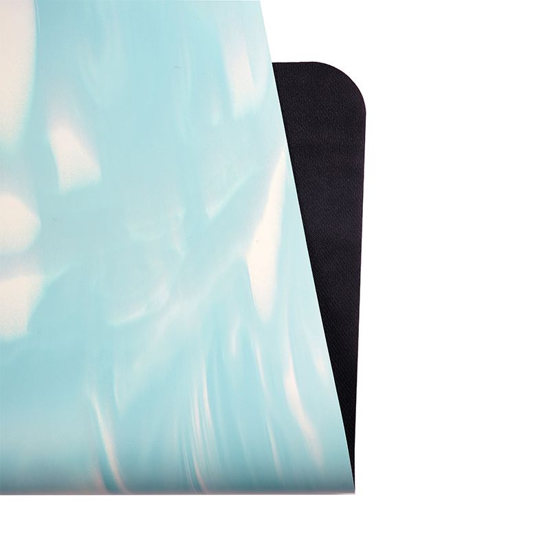 Wholesale Contrast Color PU Natural Rubber Yoga Mat