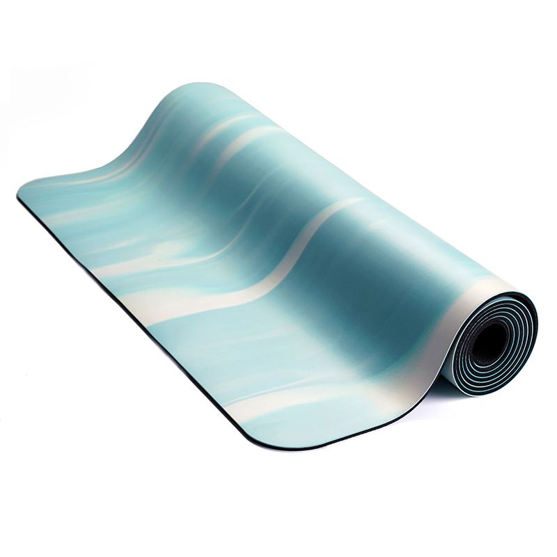 Wholesale Contrast Color PU Natural Rubber Yoga Mat