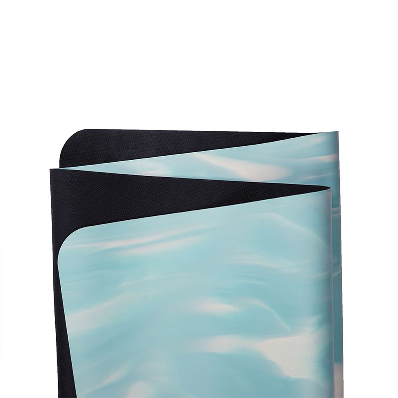 Wholesale Contrast Color PU Natural Rubber Yoga Mat