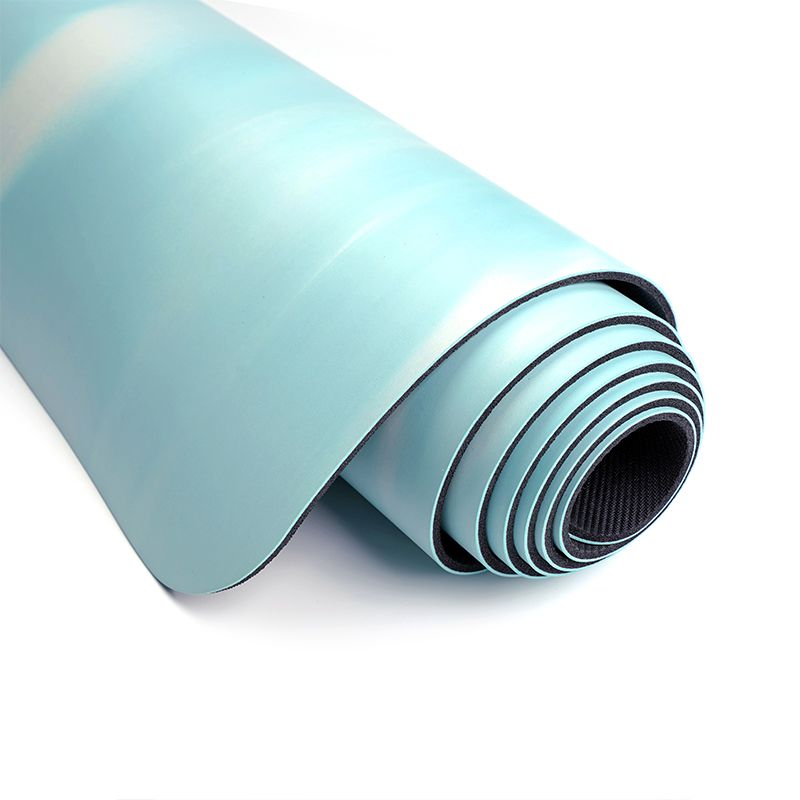Wholesale Contrast Color PU Natural Rubber Yoga Mat