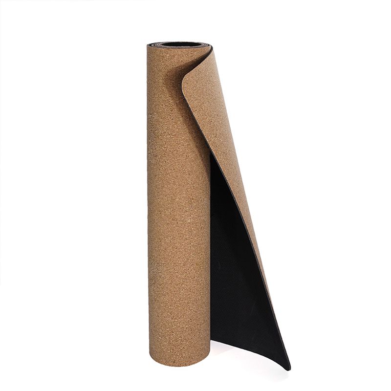 Wholesale Primary Color Cork Rubber Yoga Mat