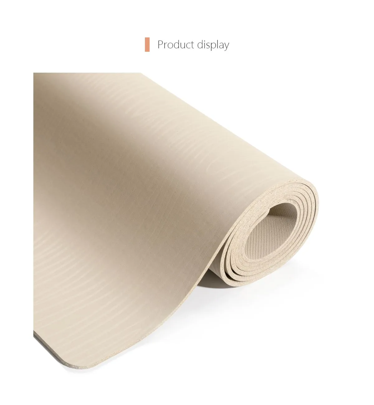 Wholesale Natural Rubber Wood Grain Yoga Mat