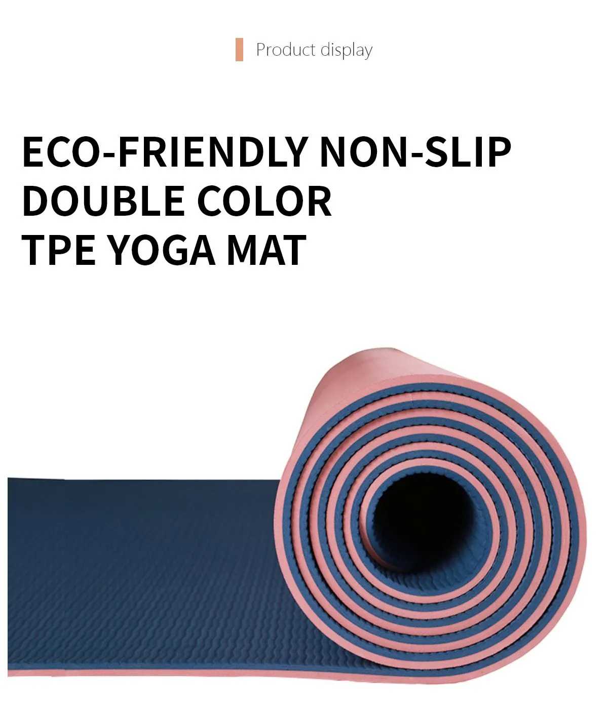 Wholesale Laser Double Color TPE Yoga Mat