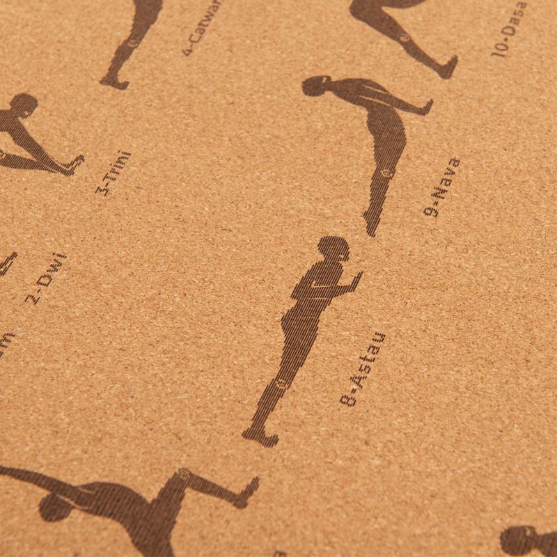 Custom Printed Cork Yoga Mat