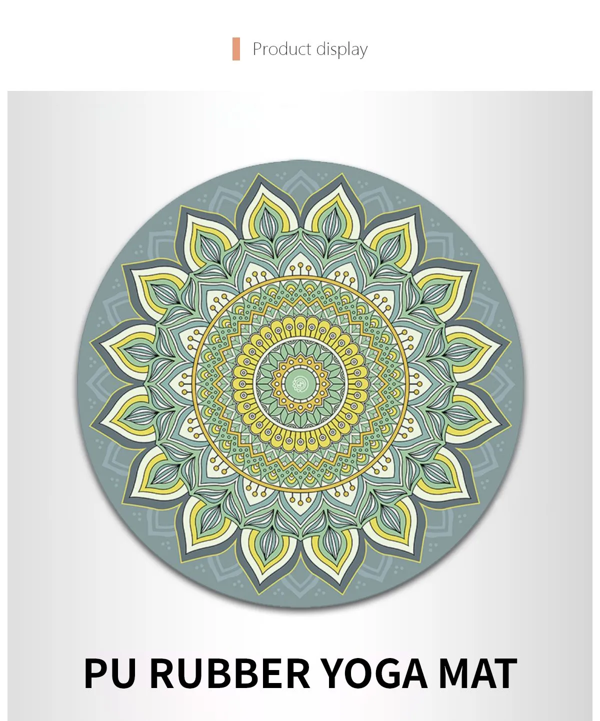 Suede Rubber Round Meditation Yoga Mat