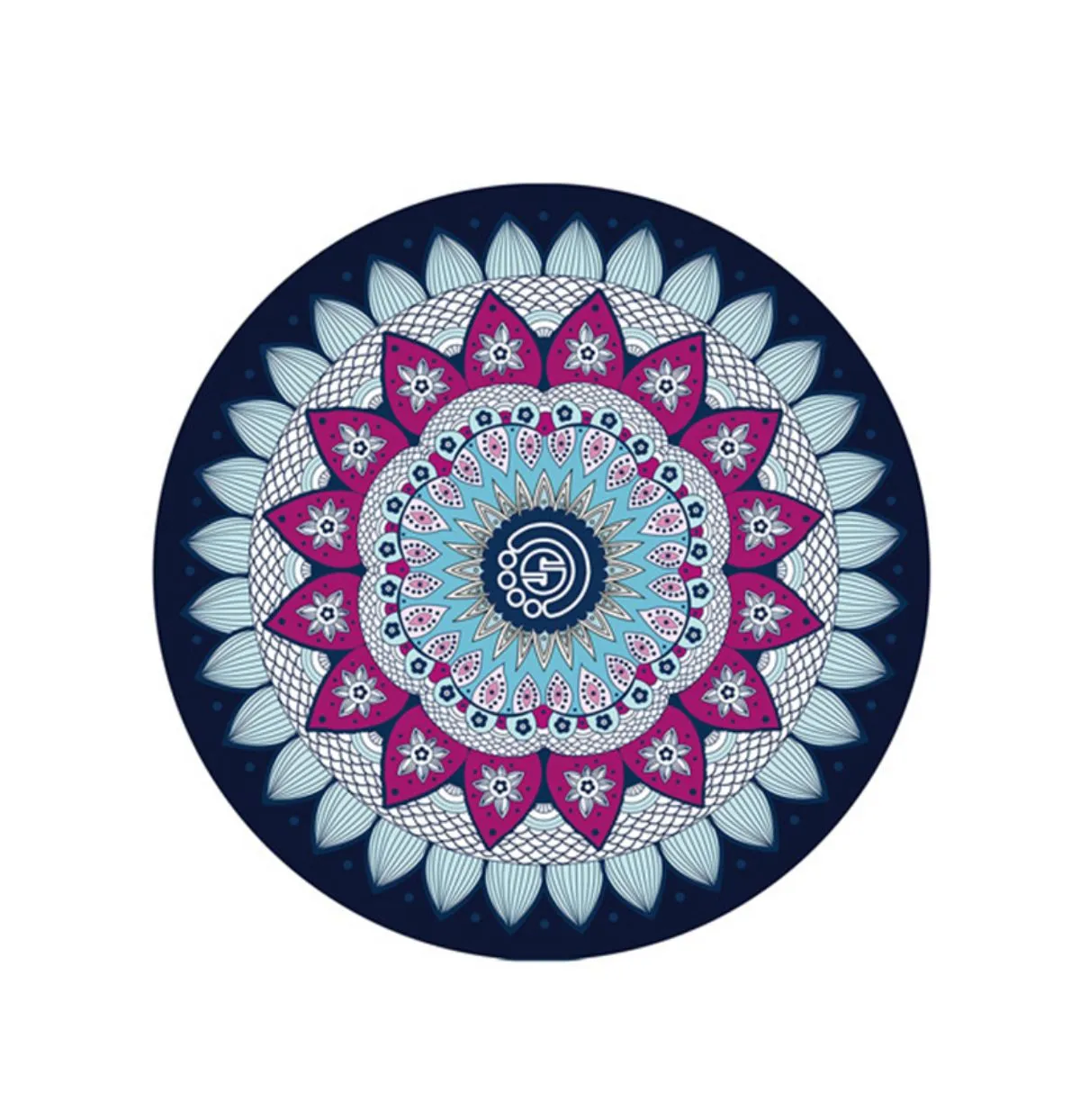 Suede Rubber Round Meditation Yoga Mat