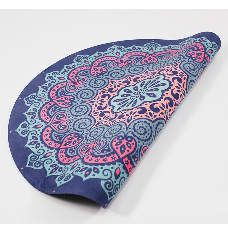 Large Suede Rubber Round Meditation Mat