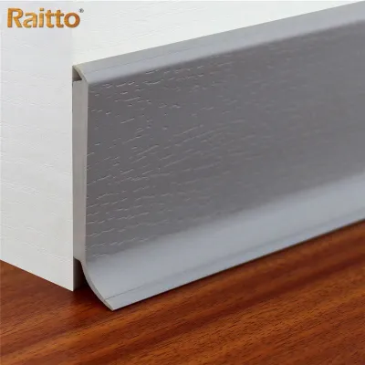 F60-A, RAITTO PVC Decorative Flooring Profile Foam PVC Skirting Board