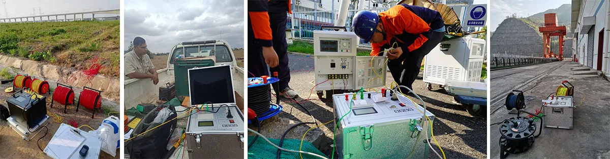 Test substation grounding resistance under strong interference