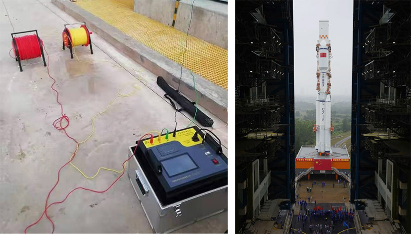 Lightning Protection Grounding Test of Rocket Launch Platform