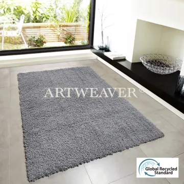 Recycled polyester rug, Faux fur, GRS certification