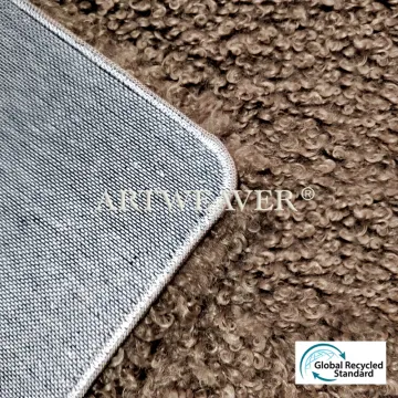 Recycled polyester rug, Faux fur, GRS certification