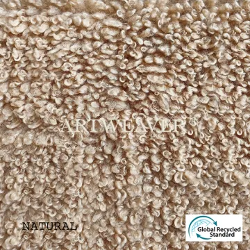 Recycled polyester rug, Faux fur, GRS certification