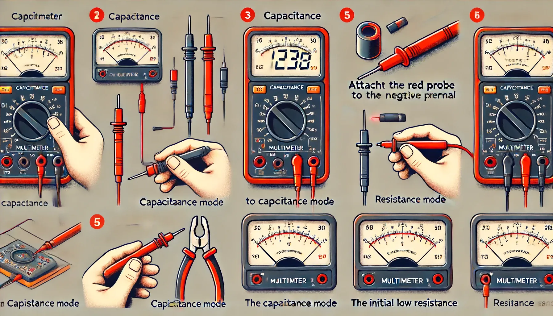 how to check a capacitor using a multimeter