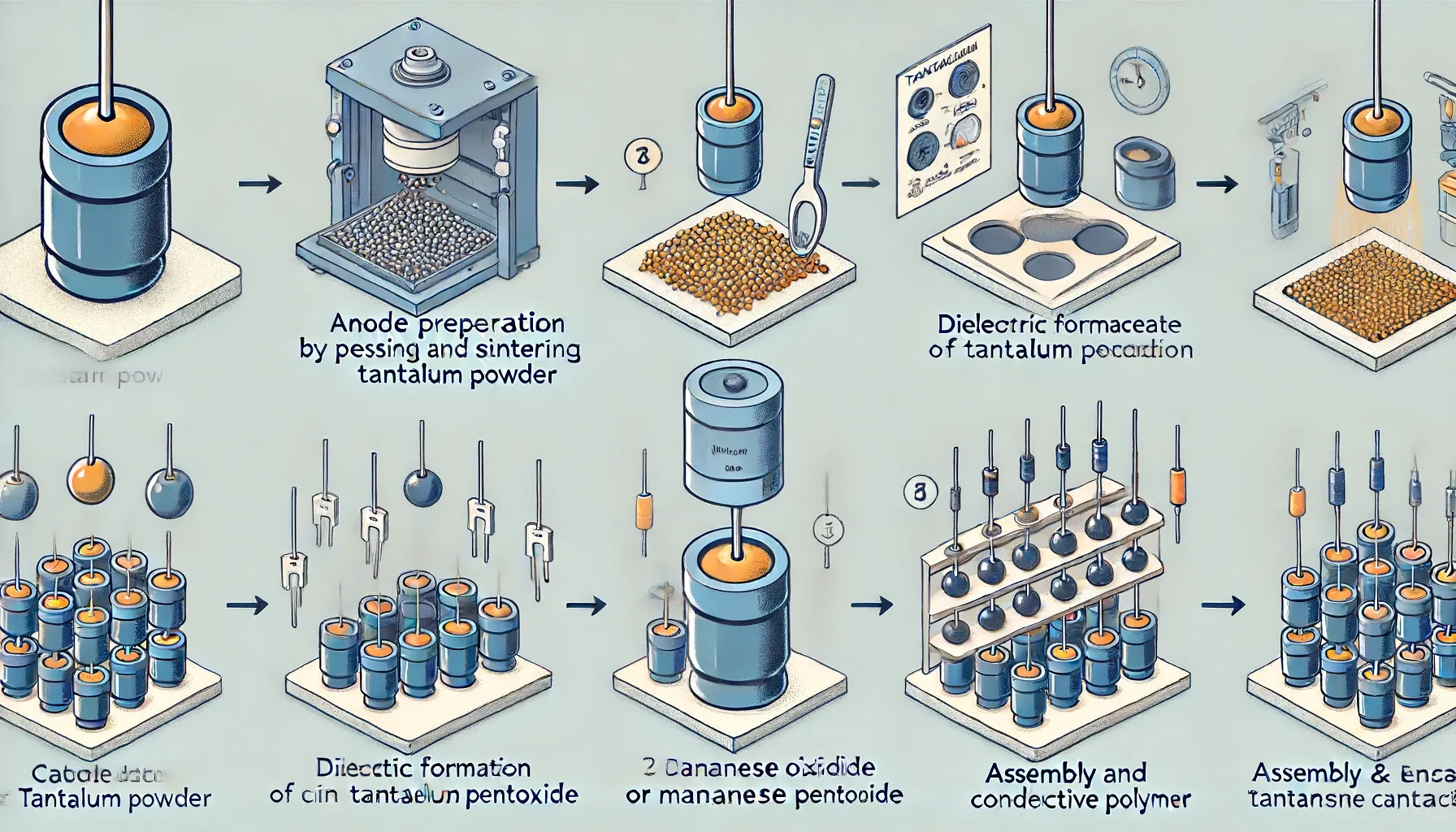 how is a capacitor made