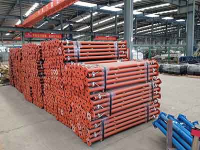 Steel Props Supporting Production