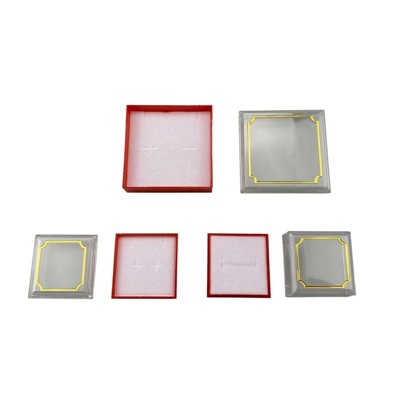 Transparent PS Plastic Jewelry Box