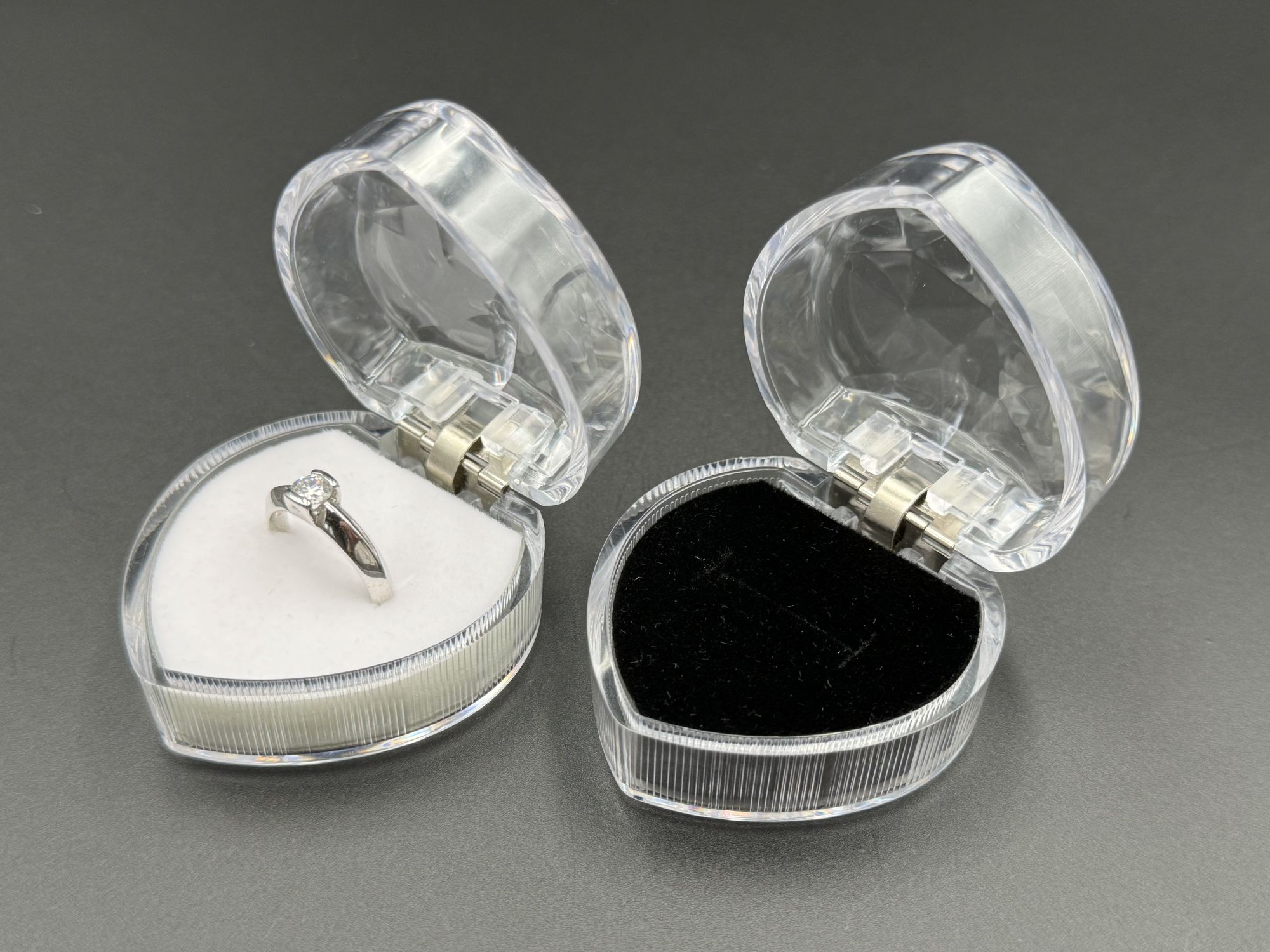 Transparent Heart Jewelry Box Packaging