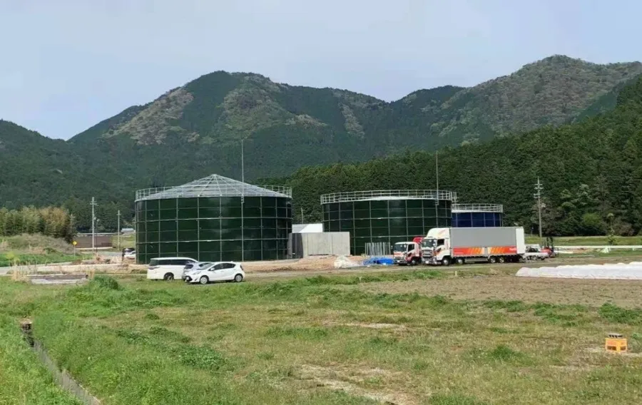 THE JAPANESE WATER TANK IS NEARING COMPLETION