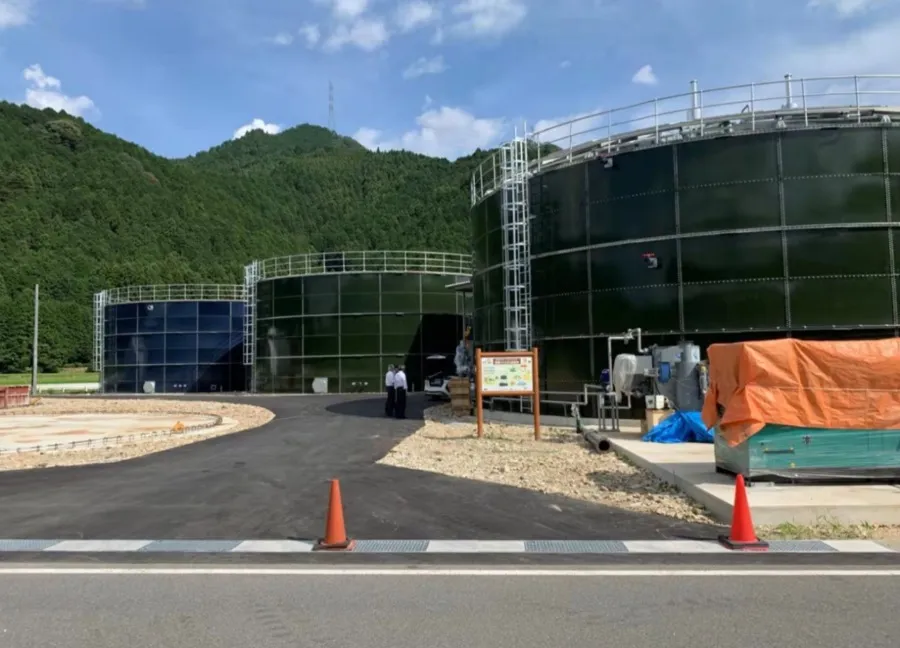 THE JAPANESE WATER TANK IS NEARING COMPLETION