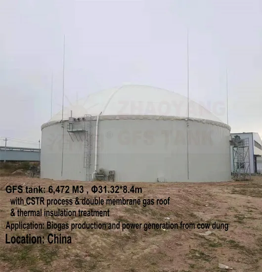 ZHAOYANG integrated GFS tank for anaerobic digestion plant with CSTR ...