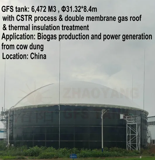 ZHAOYANG integrated GFS tank for anaerobic digestion plant with CSTR ...