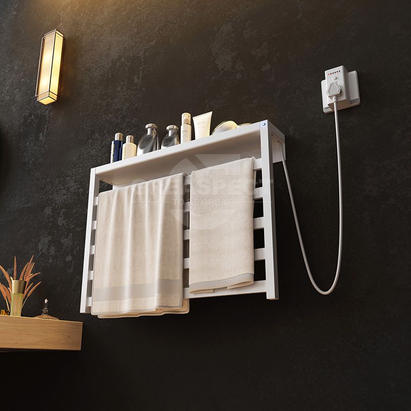 Electric dryer towel rack with shelf factory